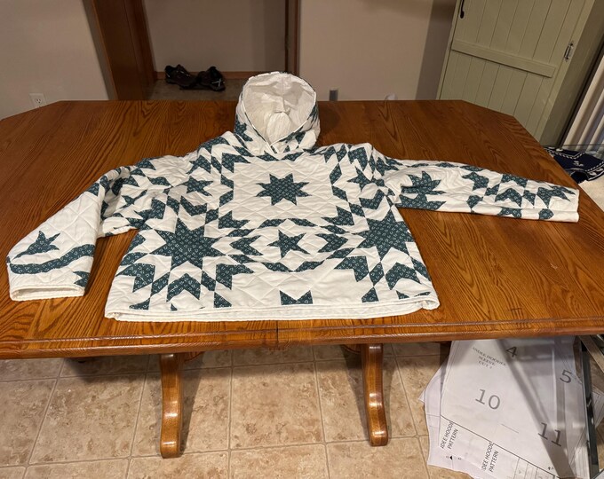 Upcycled Quilt Hoodie - Etsy