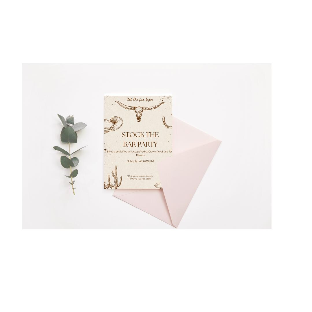 Wedding Stock the Bar Party Invitation - Etsy