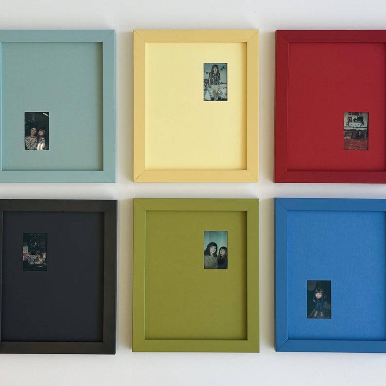 Monochromatic Photo Frame: Modern Colorful Off-center Wall Decor (8x10 ...