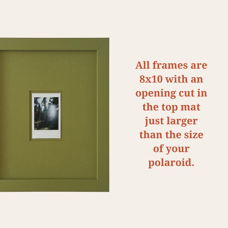 Colorful Polaroid Photo Frame: Modern Monochromatic Decor, 8x10, Made in Ohio - Etsy