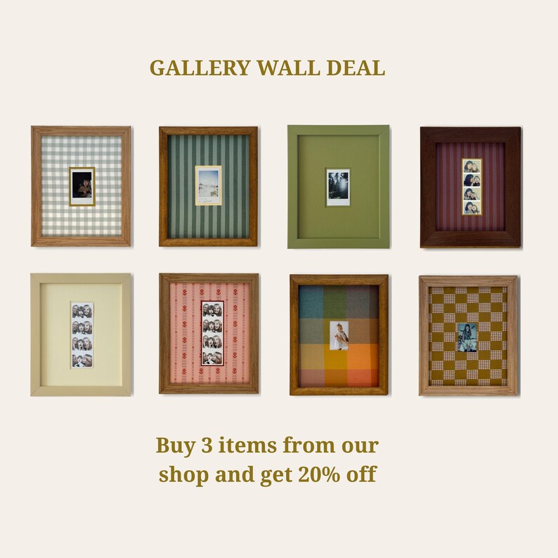 Colorful Polaroid Photo Frame: Modern Monochromatic Decor, 8x10, Made in Ohio - Etsy