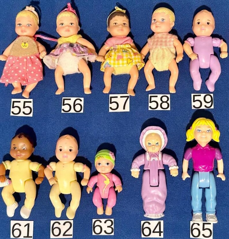 Vintage Fisher-price Loving Family Living Room Lot – Dollhouse 6364 Blue Roof + Dream House ...