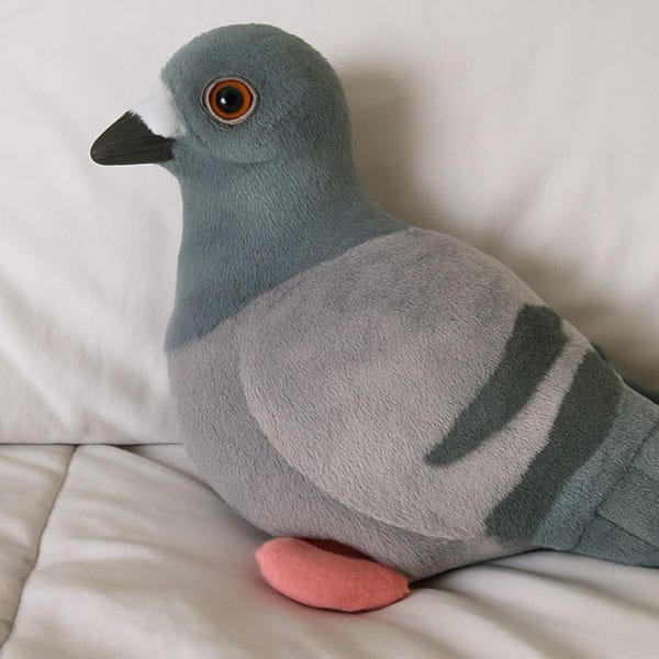 Pigeon Plush - Etsy UK