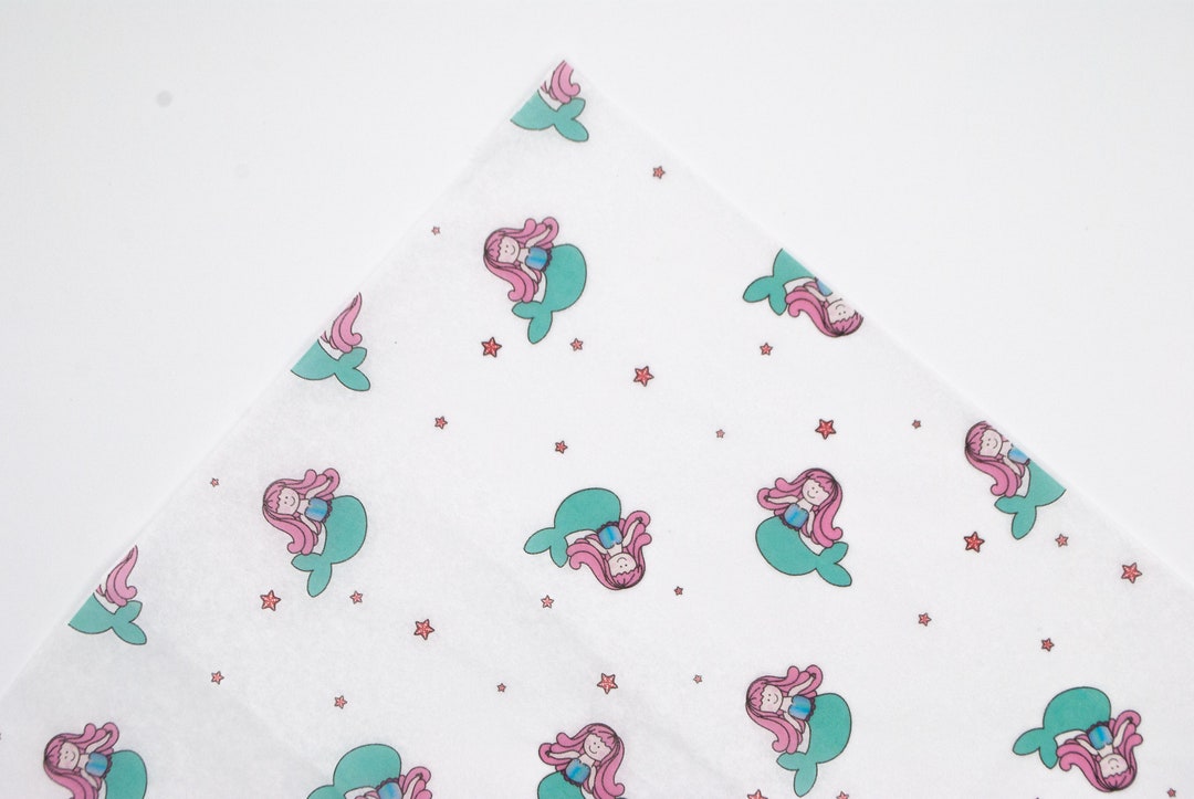 Mermaid Tissue Paper, 100% Recycled, Pack of 5 Sheets - Etsy