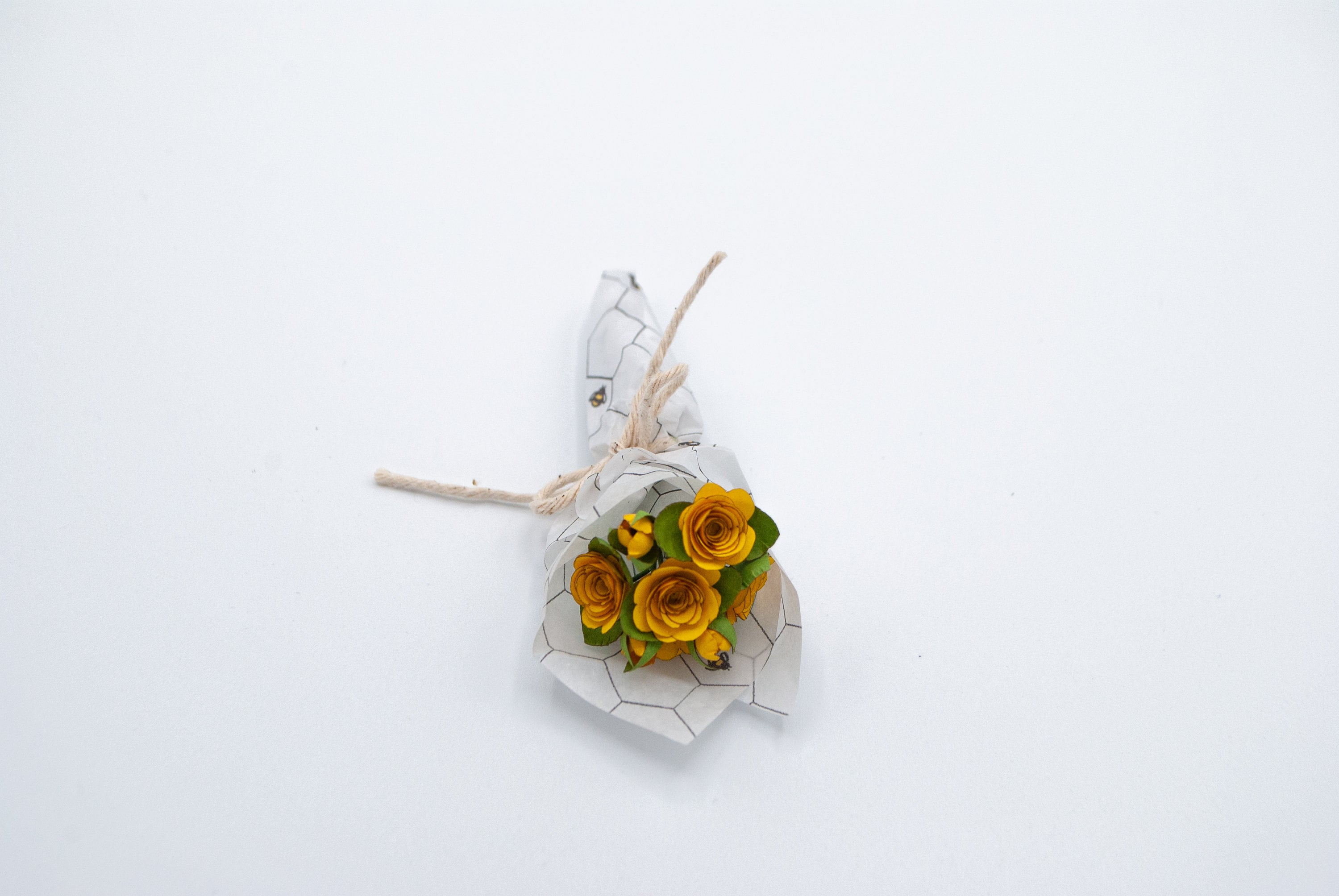 Mini Paper Rose Bouquet Gift Topper Keepsake | Etsy