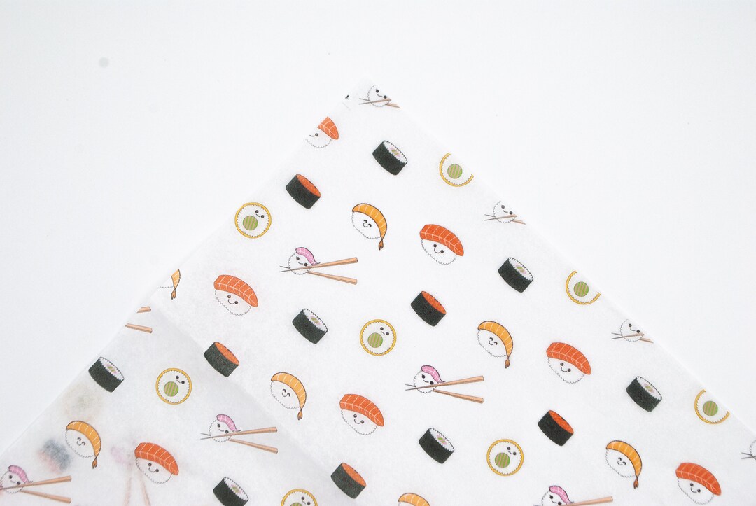 Sushi Tissue Paper, 100% Recycled, Pack of 5 Sheets - Etsy