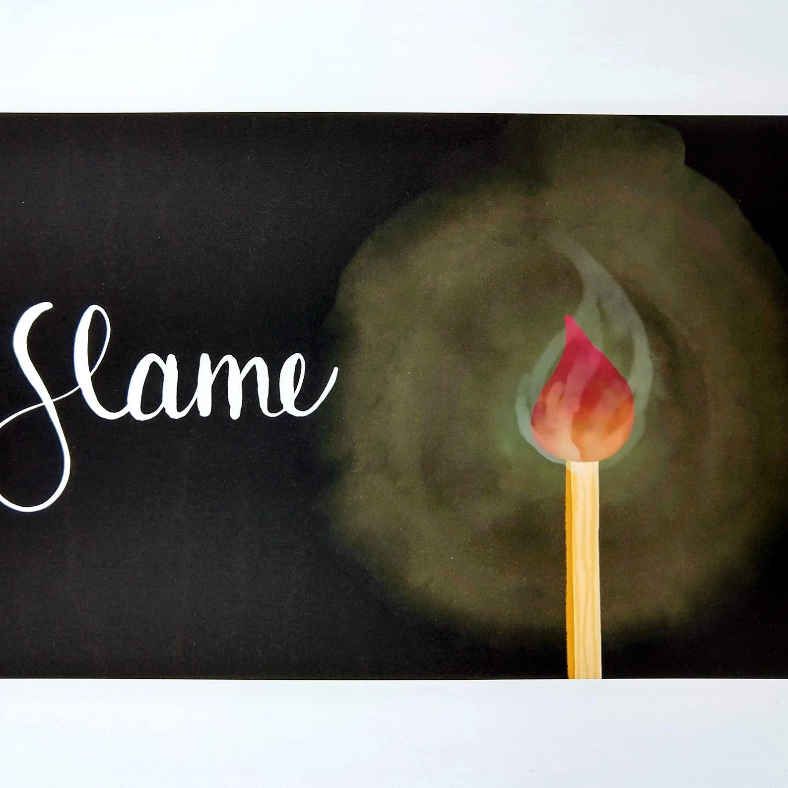 Match Flame, Art Print, Postcard - Etsy