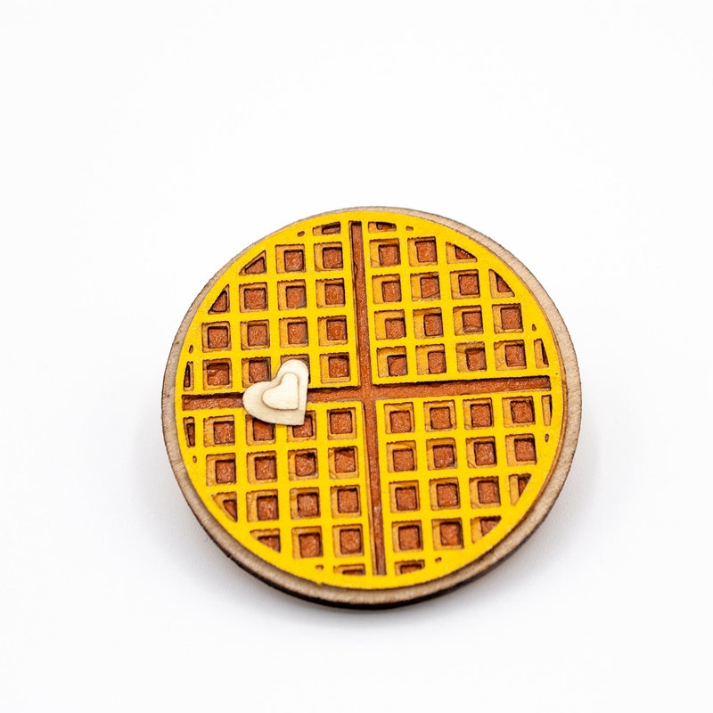 Waffle Pin - Etsy