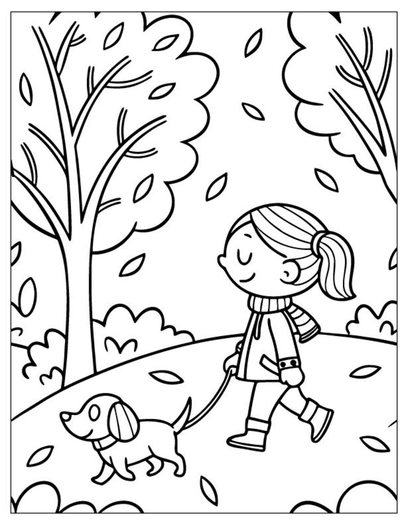 Fall Coloring Pages for Kids & Adults | 20 Autumn Printable Sheets ...
