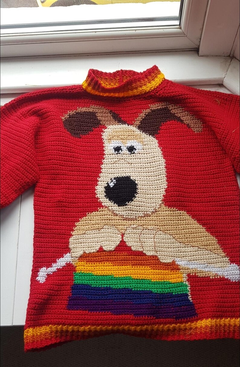 Wallace and Gromit Crochet Jumper Pattern - Etsy