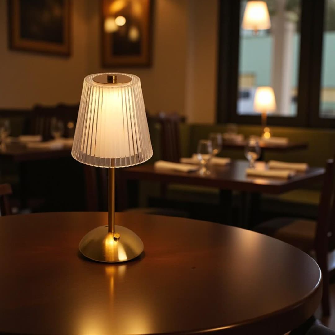 Gold Base Touch Sensor LED Table Lamp, Nordic Bedside Night Lamp, Hotel ...