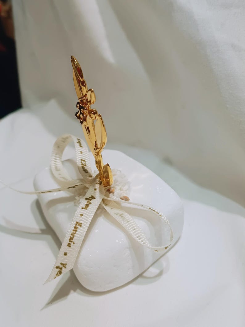 Greek Olive Gouri 2026, Golden Olive Branch on White Marble, Lucky ...