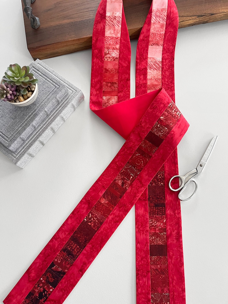 Liturgical Stole Red Garnet Jewel Toned Ombre Gradient Reversible Stole ...