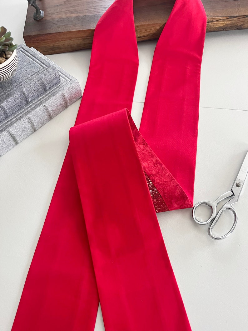 Liturgical Stole Red Garnet Jewel Toned Ombre Gradient Reversible Stole ...