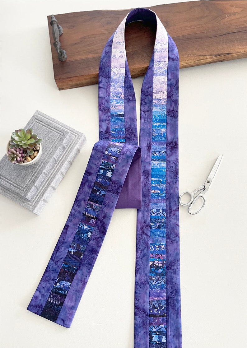 Liturgical Stole - Purple Ombre Gradient Reversible Stole for Lent and ...