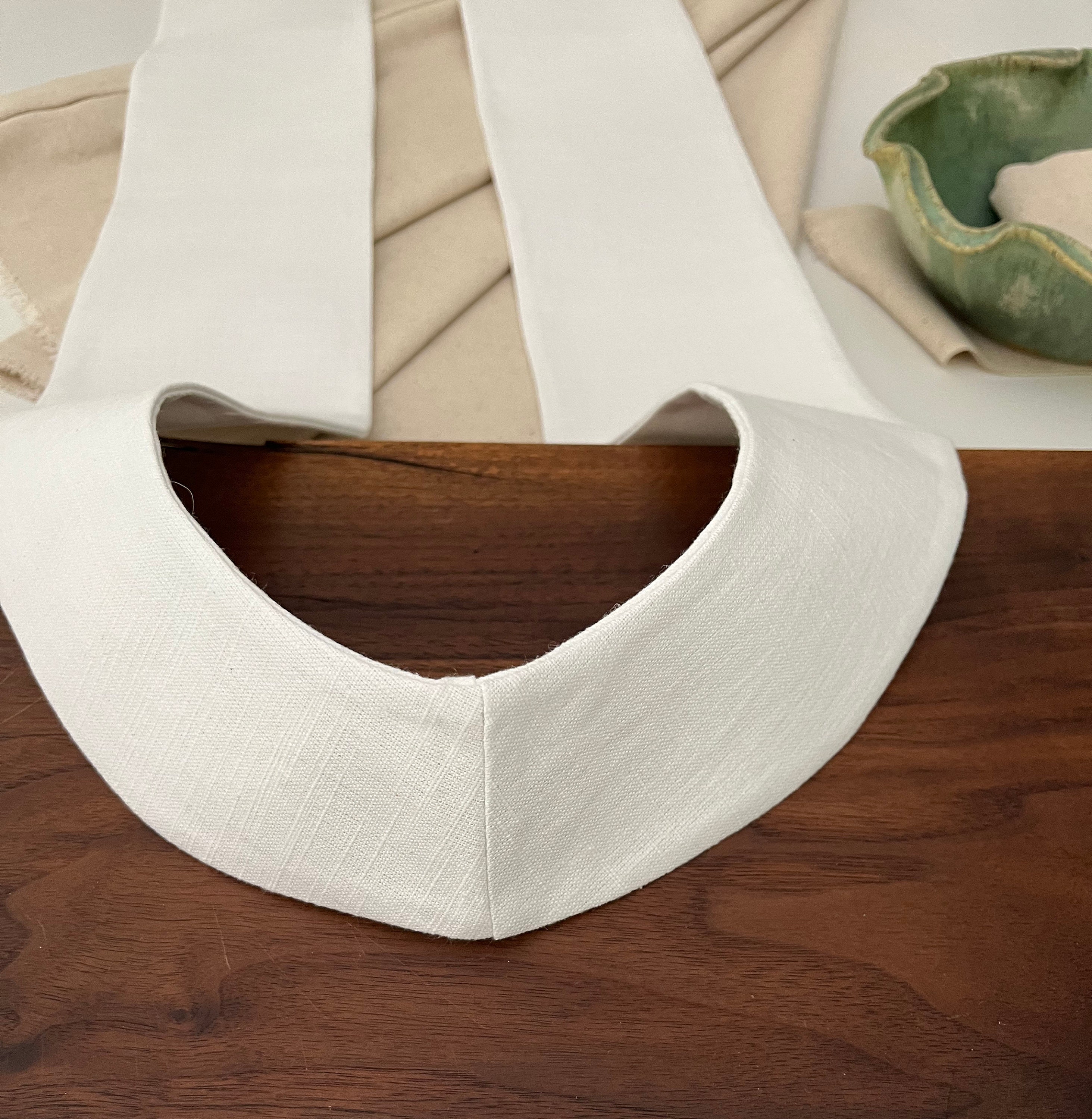 Liturgical Stole Pastoral Clergy - Solid White Linen - Etsy