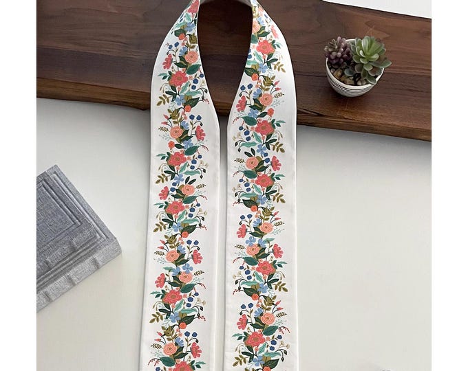 Clergy Stole- Reversible White Stole With a Unique Tree Design! Pastor ...