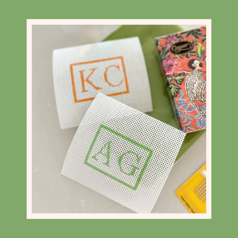 Small Needlepoint Initial - Etsy