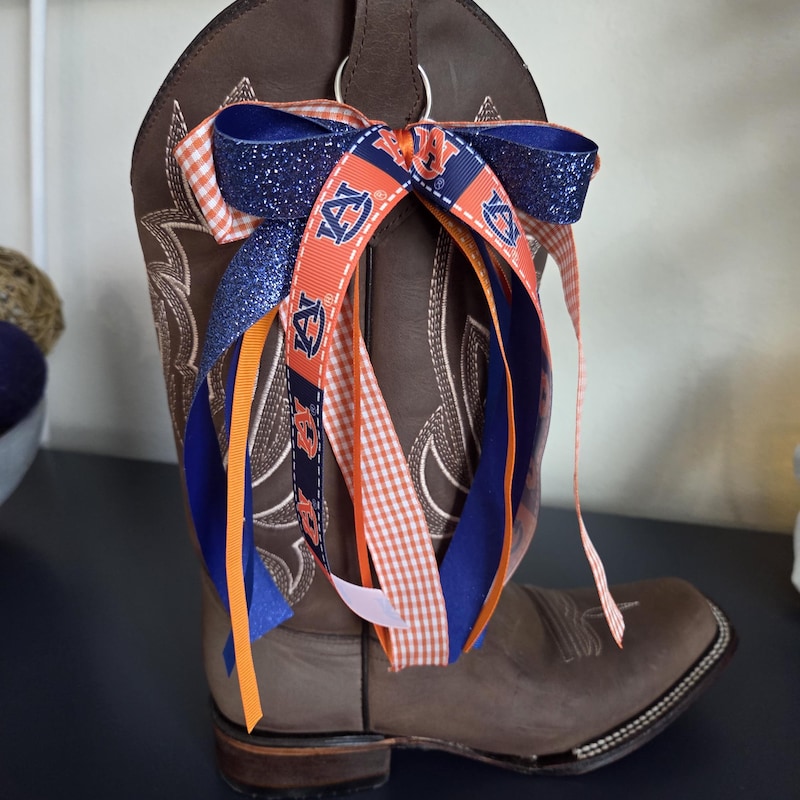Custom College Boot Bows - Etsy