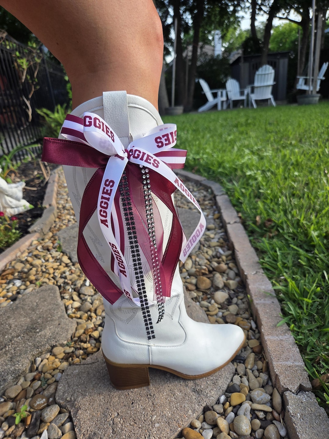 Customizable College Boot Bow: Gameday Accessory - Etsy