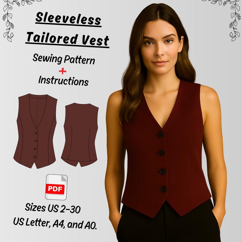 Princess Seam Vest Women - Etsy