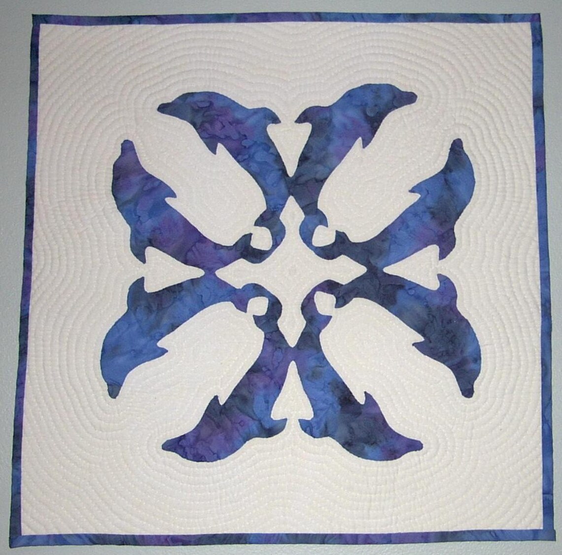 Dolphins Hawaiian Style Applique Quilt Pattern - Etsy