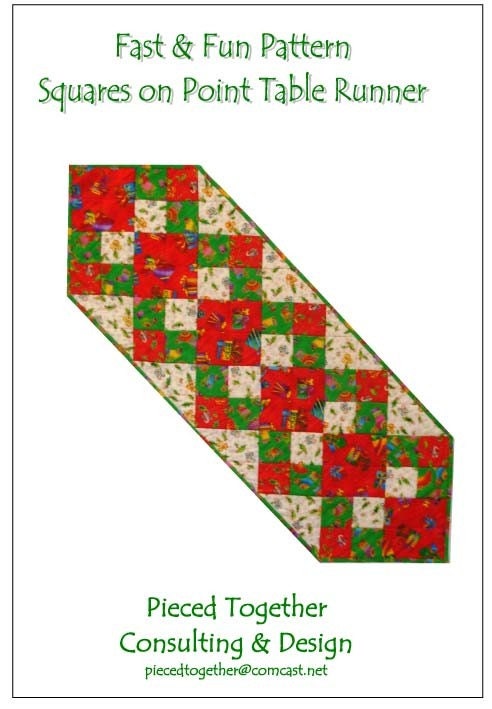 Squares on Point Table Runner Pattern - Etsy