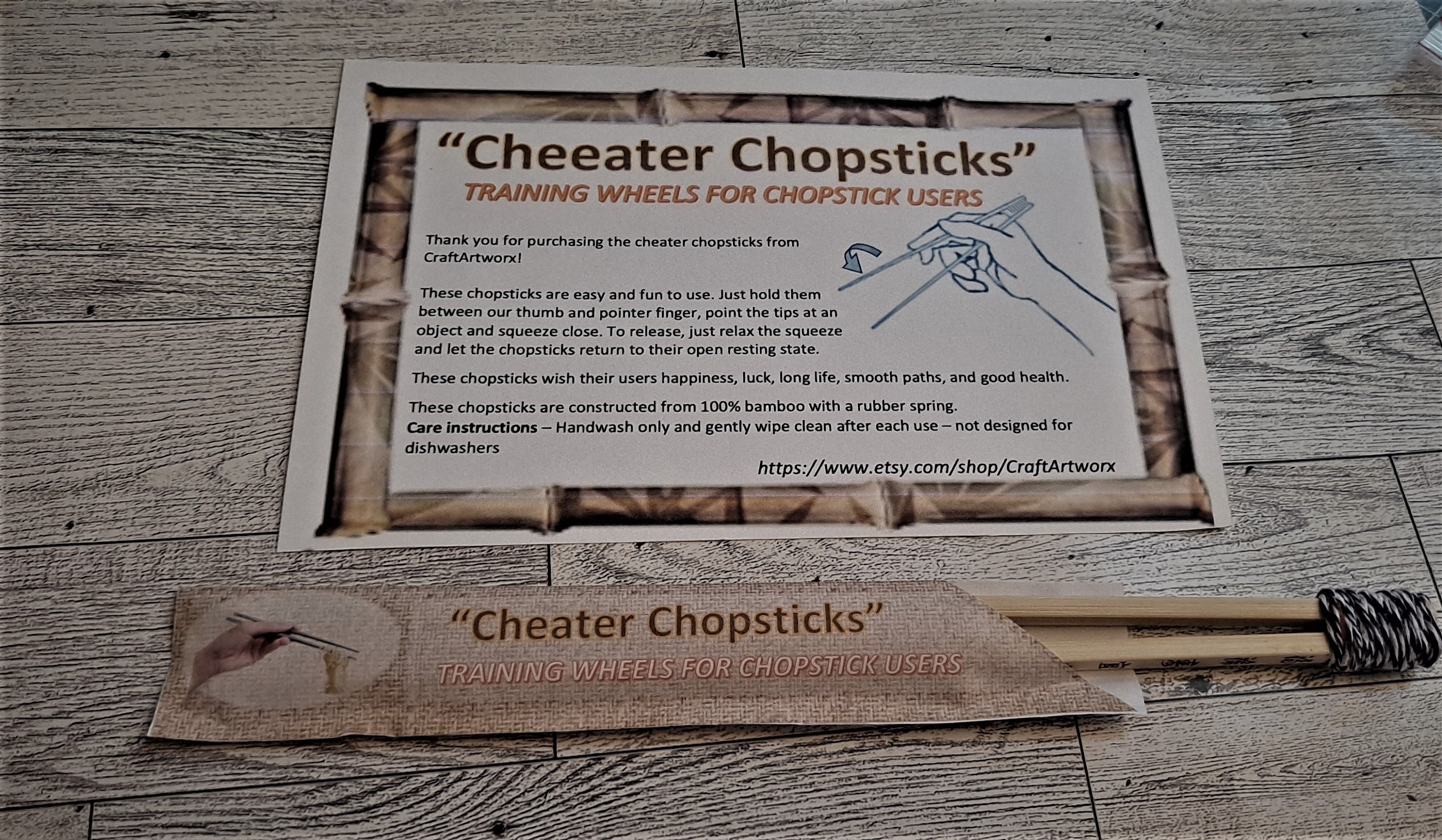 Cheater Chopsticks - "training Wheels" for Chopsticks - Etsy