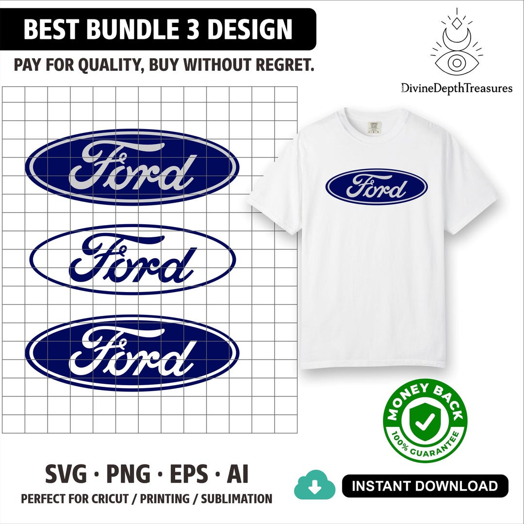 Ford Logo Svg Pdf Eps Png | Ford Logo Clip Art | Cut Files for ...