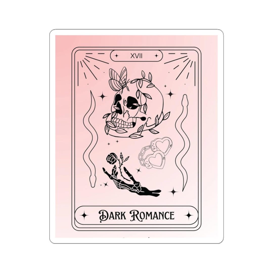 Dark Romance Kiss-cut Stickers, Tarot Card Book Decals, Gothic Literary ...