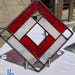 Abstract Stained Glass Suncatcher, Square Glass Art - Etsy