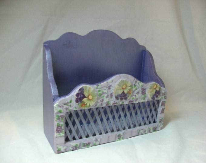 Cute Purple Mosaic Note Letter Planter Flower Garden Box - Etsy