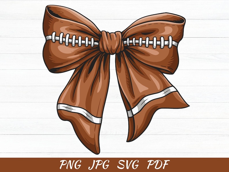 Football Bow Png - Game Day Sports Design (SVG, PNG, JPG) - Etsy