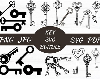 Key SVG, Key Clipart, Keys Svg Bundle, Magic Key Svg, Vintage Key Svg ...