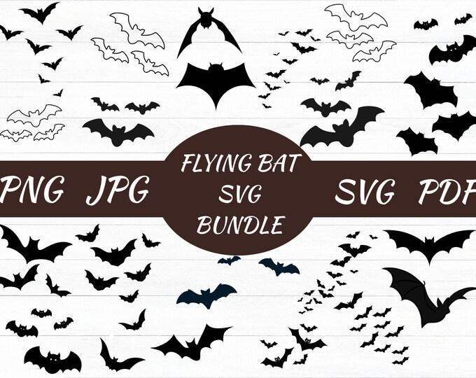 Bat Swarm Svg Png Flying Bats Svg Halloween Bats Svg Swarm of Bats Svg ...