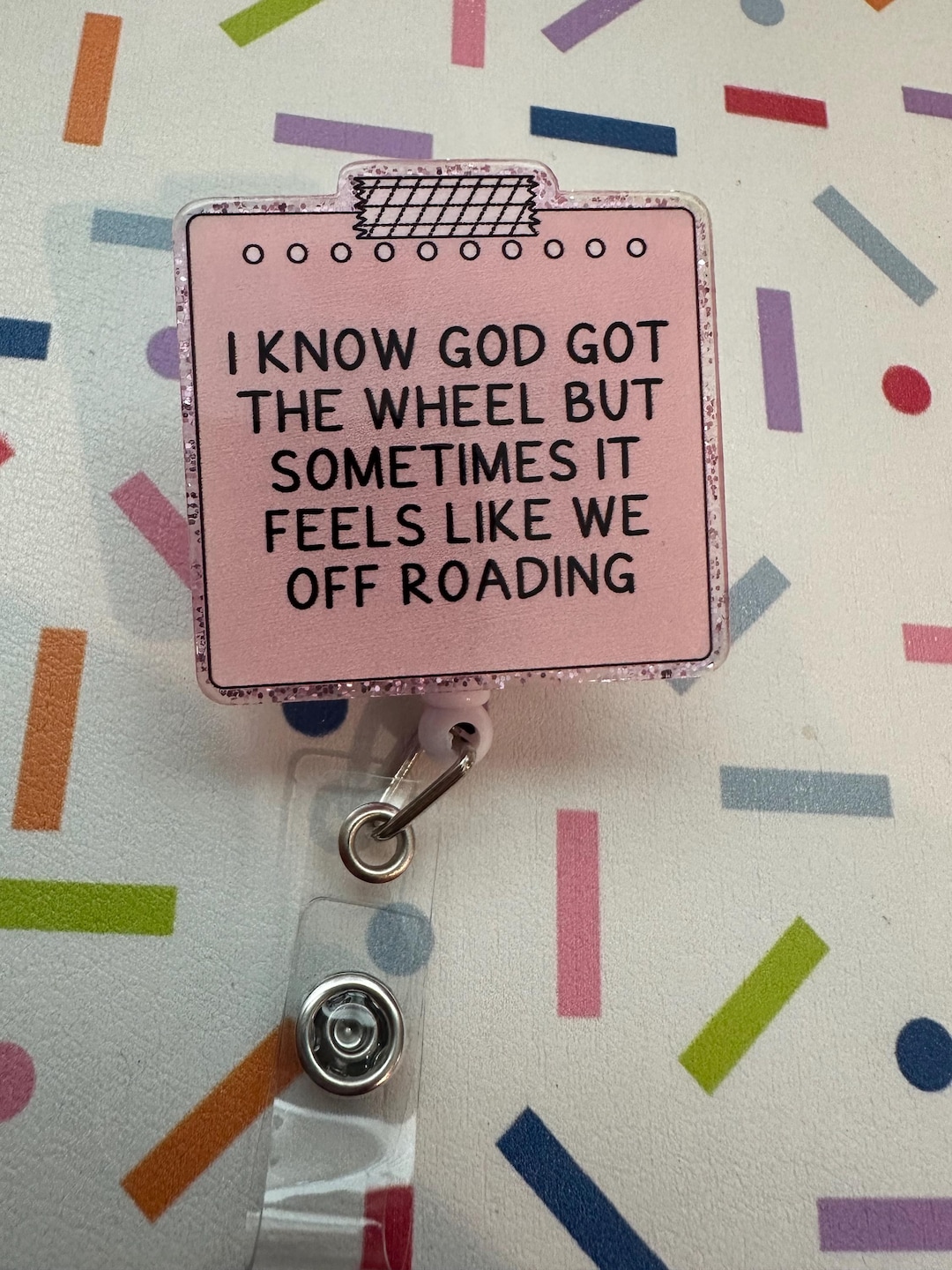 Sassy Quote Badge Reel | Funny ID Badge Holder | Retractable Badge Clip ...