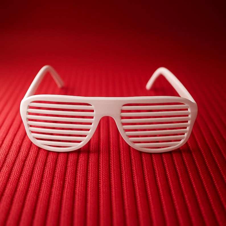 Glow-in-the-dark Shutter Shades | 3D Printed Rave Festival Sunglasses ...