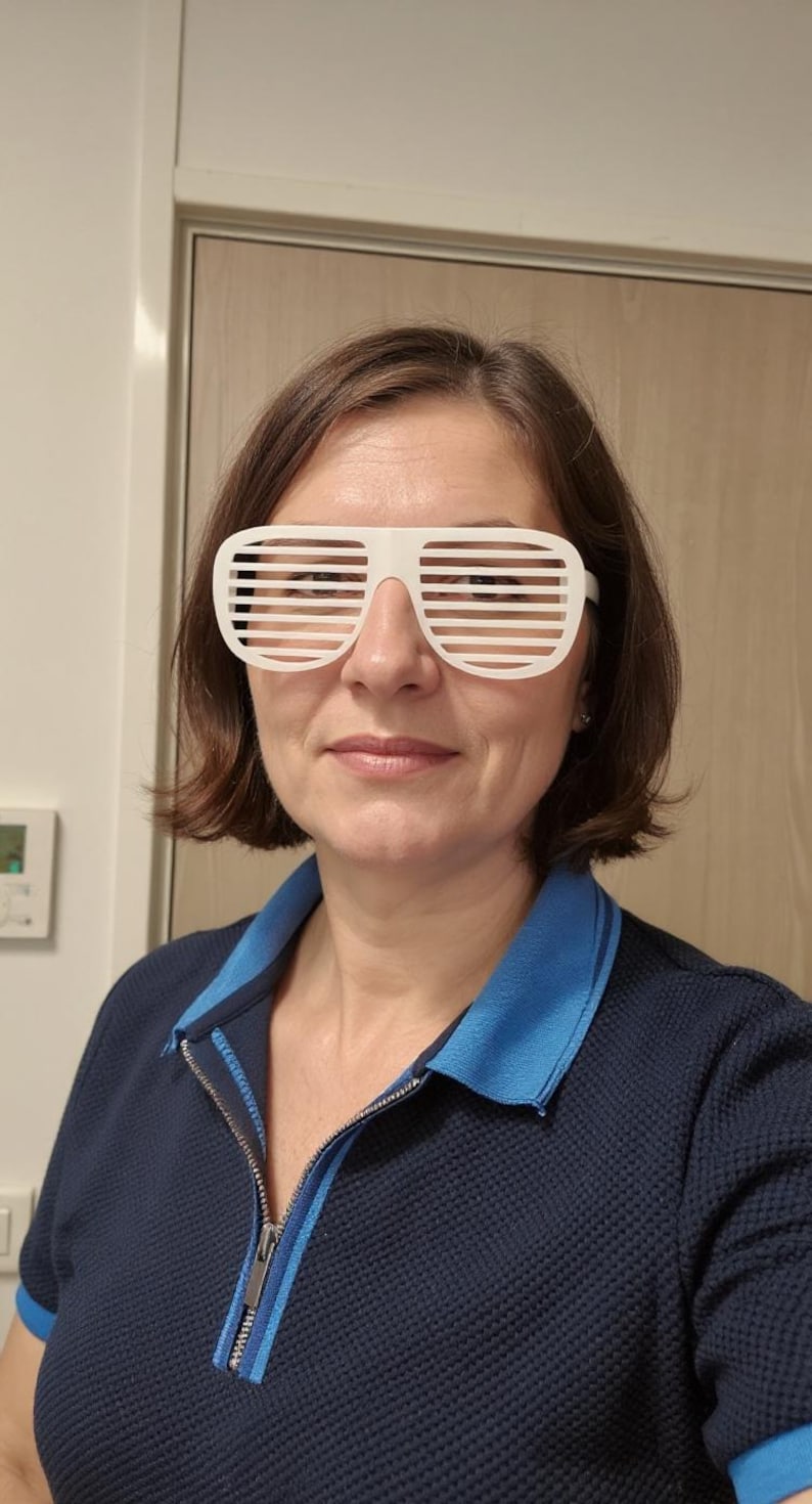 Customizable Glow-in-the-dark Shutter Shades | 3D Printed Festival ...