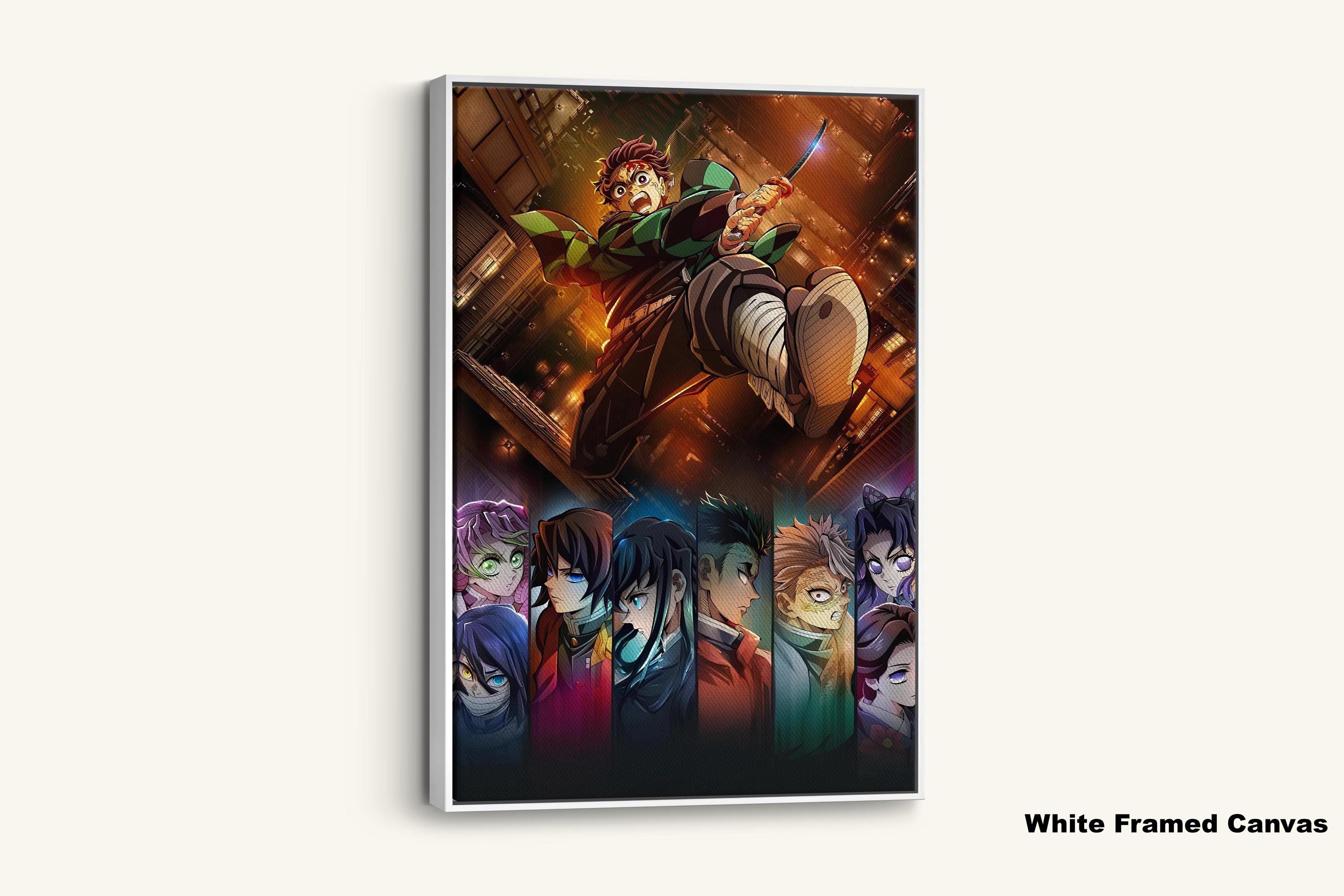 Demon Slayer Canvas Print, Tanjiro Hashira Poster, Anime Wall Art ...