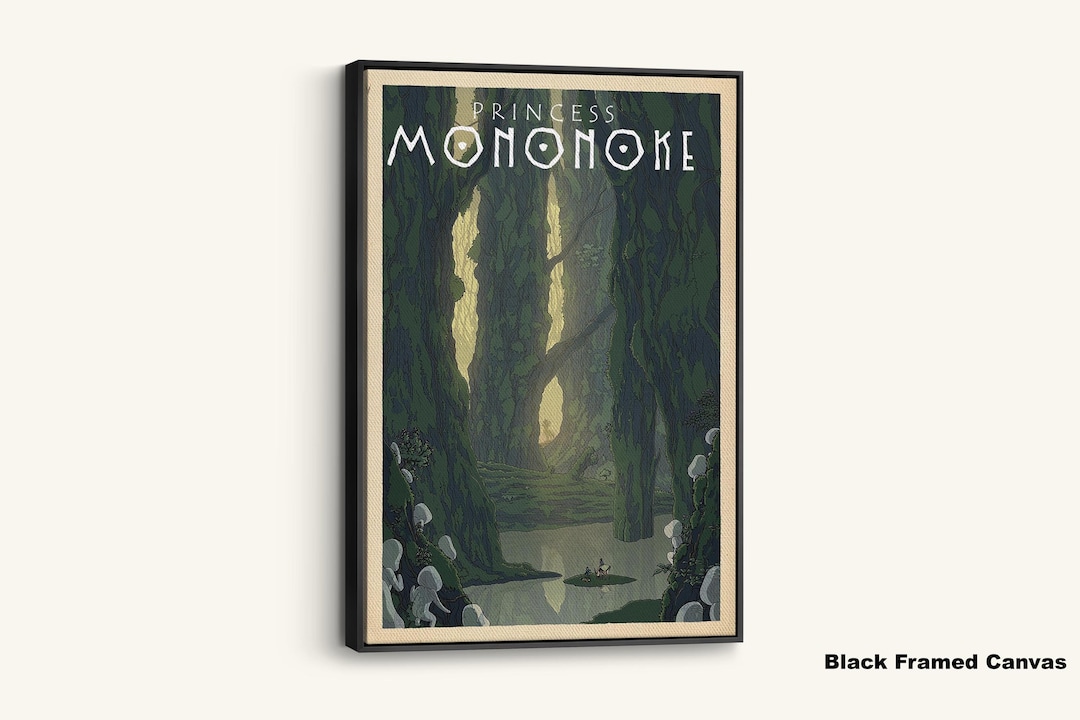 Princess Mononoke Canvas Print: Studio Ghibli Anime Wall Art - Etsy