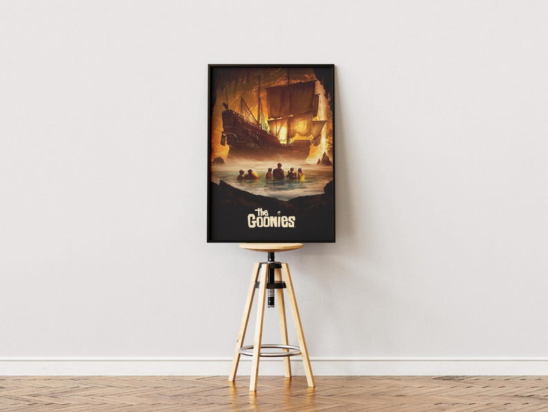 The Goonies Movie Poster: 80s Retro Film Canvas Art - Etsy