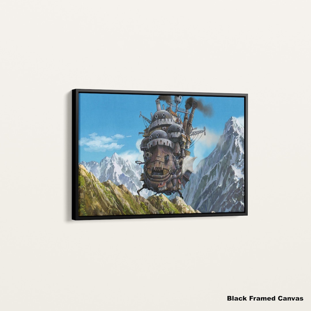 Howl's Moving Castle Print: Studio Ghibli Anime Wall Art - Etsy