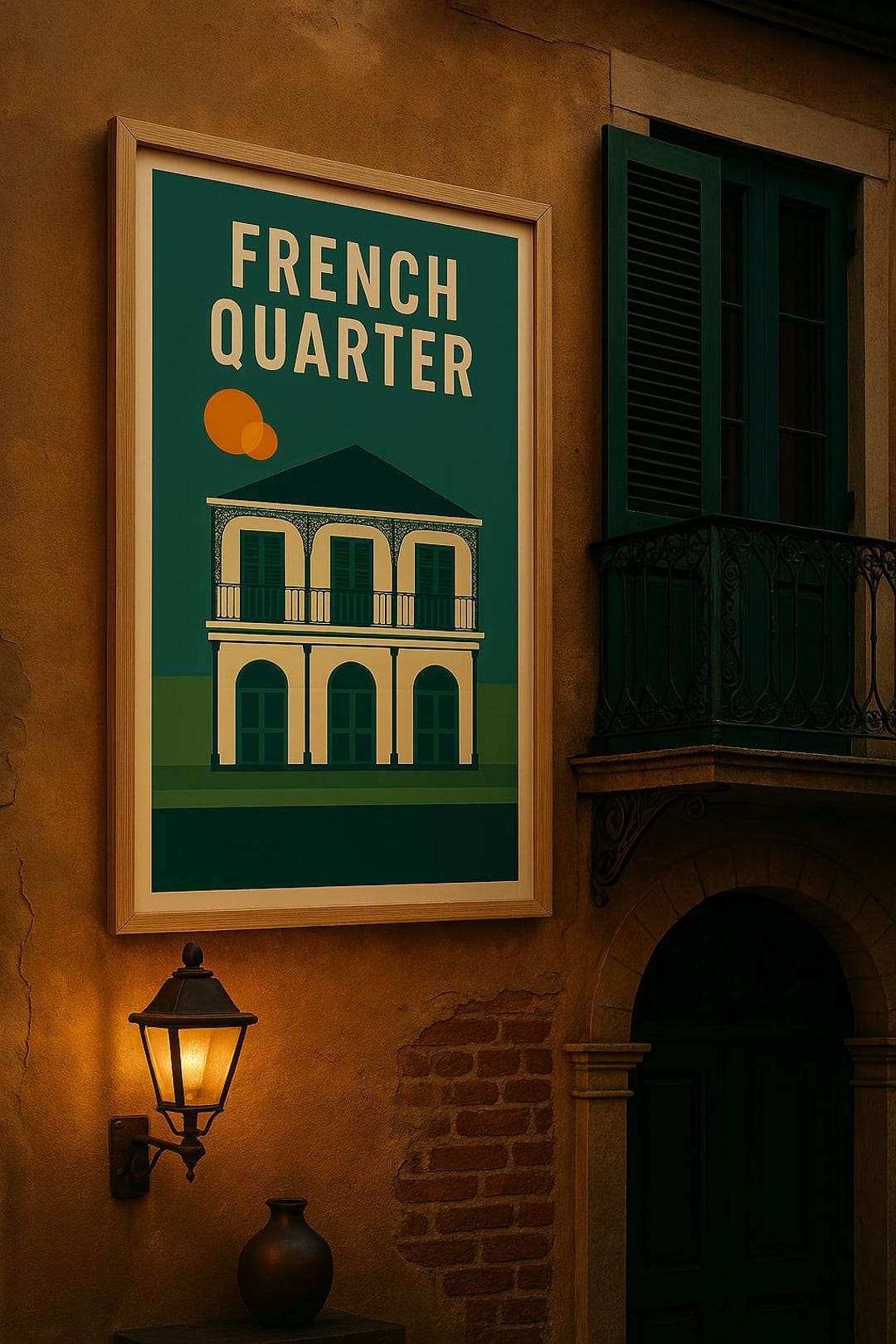 French Quarter Print: New Orleans Creole Townhouse Art (digital ...