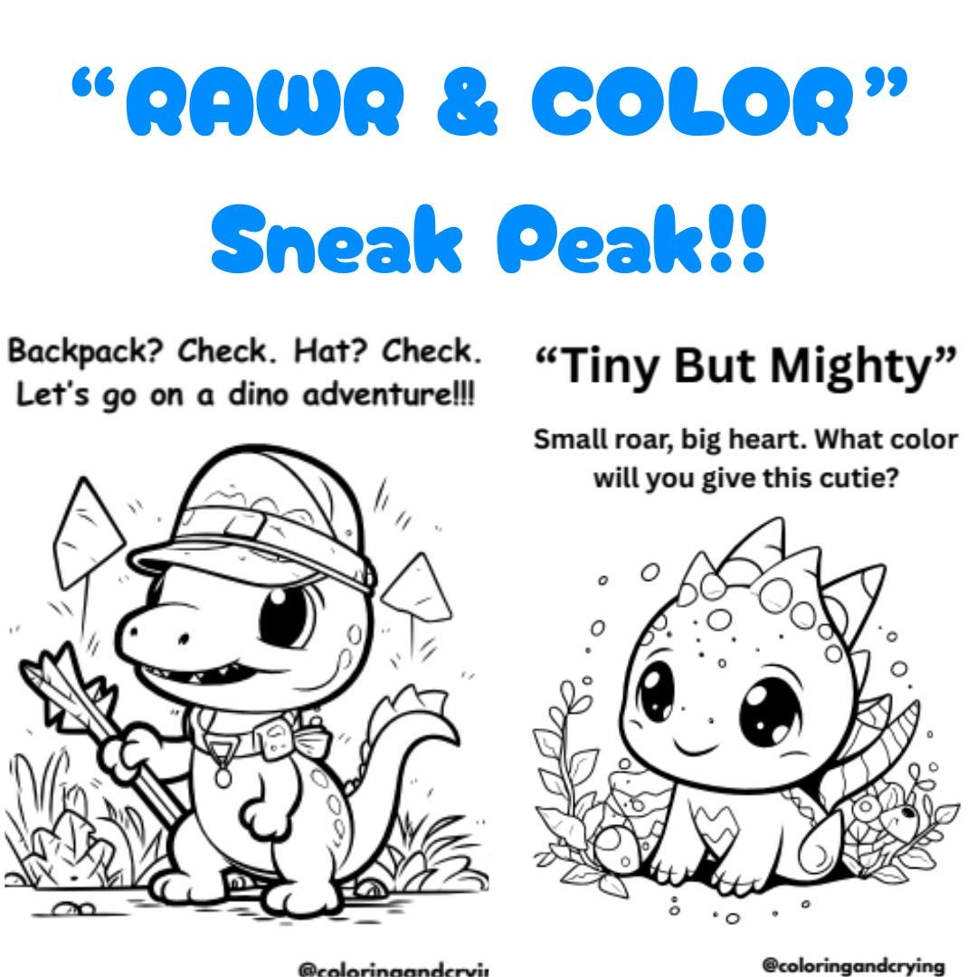 Rawr & Color Dinosaur Coloring Pages | Printable Dino Activity Book for ...