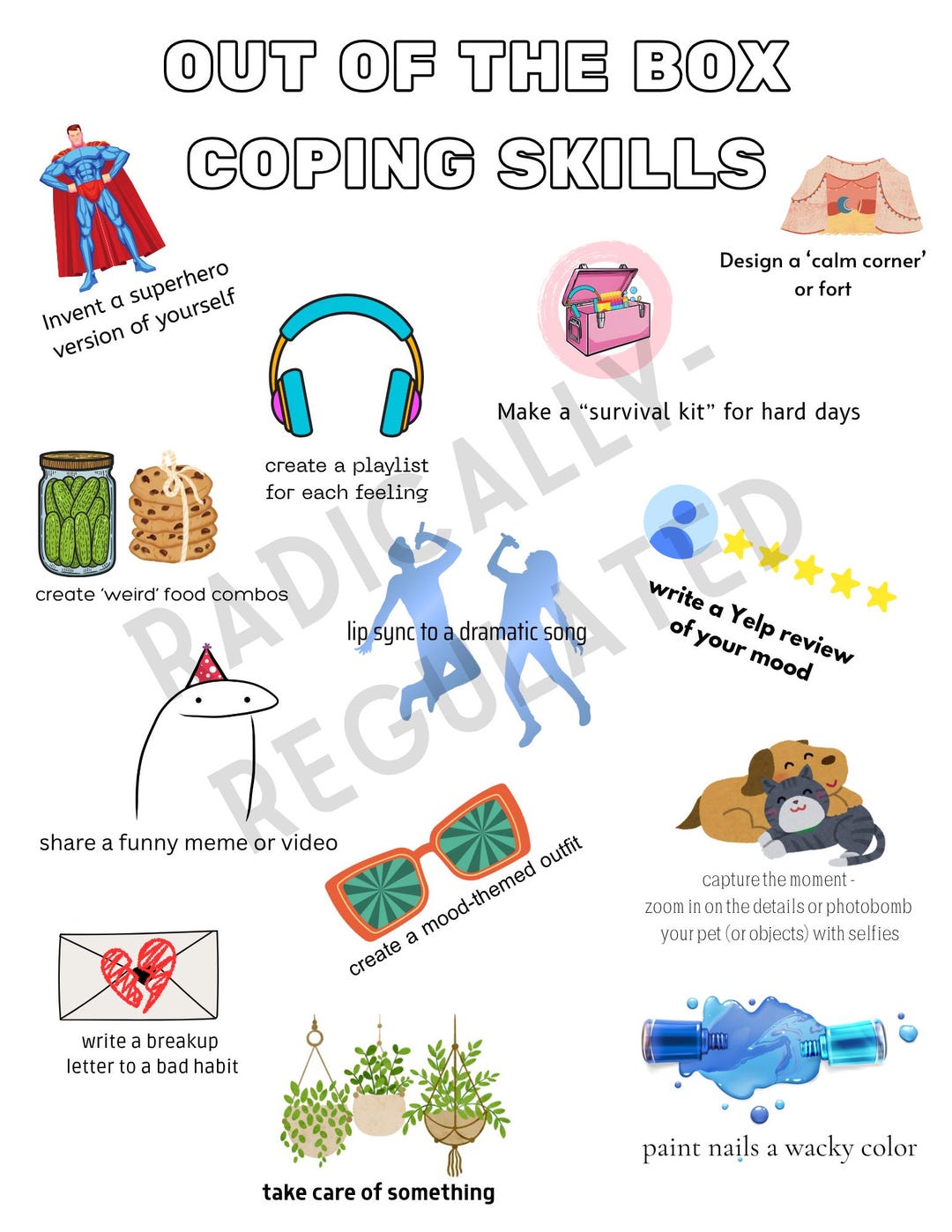 Coping Skills Activity: Mental Health Strategies for Teens & Adults ...
