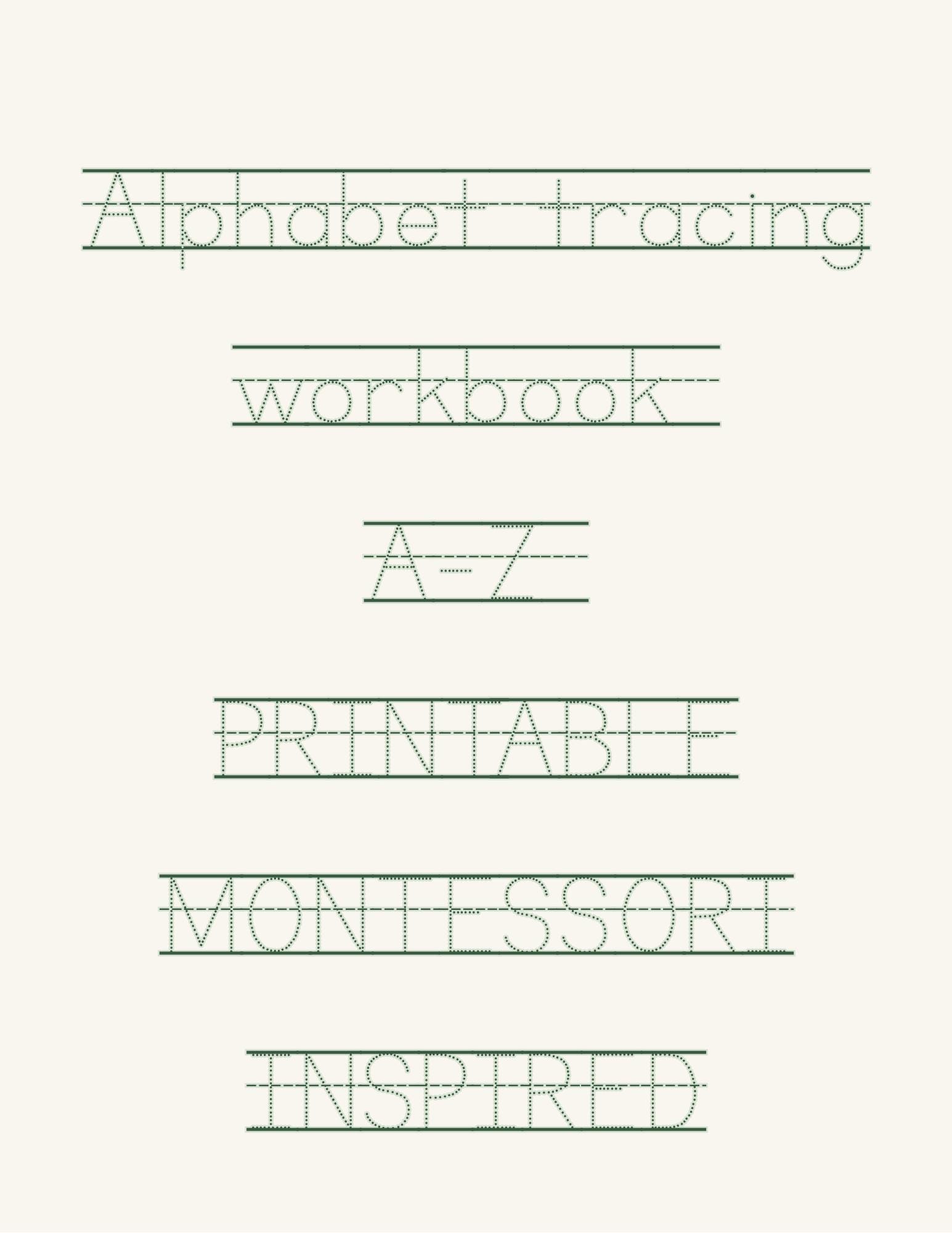 Alphabet Tracing Workbook A–Z | Printable Preschool Worksheet PDF ...