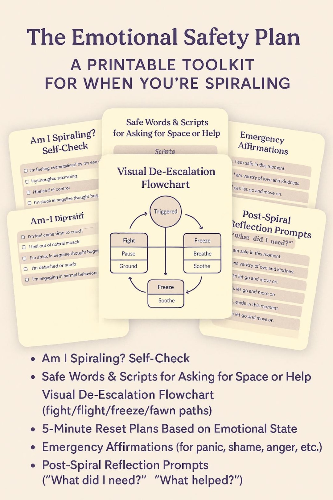 The Emotional Safety Plan – A Printable Toolkit for When You’re ...