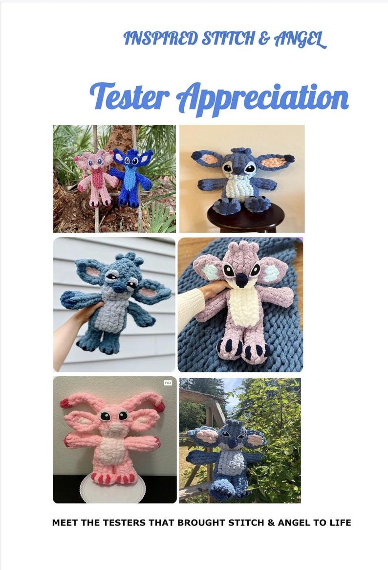 Chunky Knit Stitch & Angel Plushie Pattern: Finger Knit DIY (PDF ...