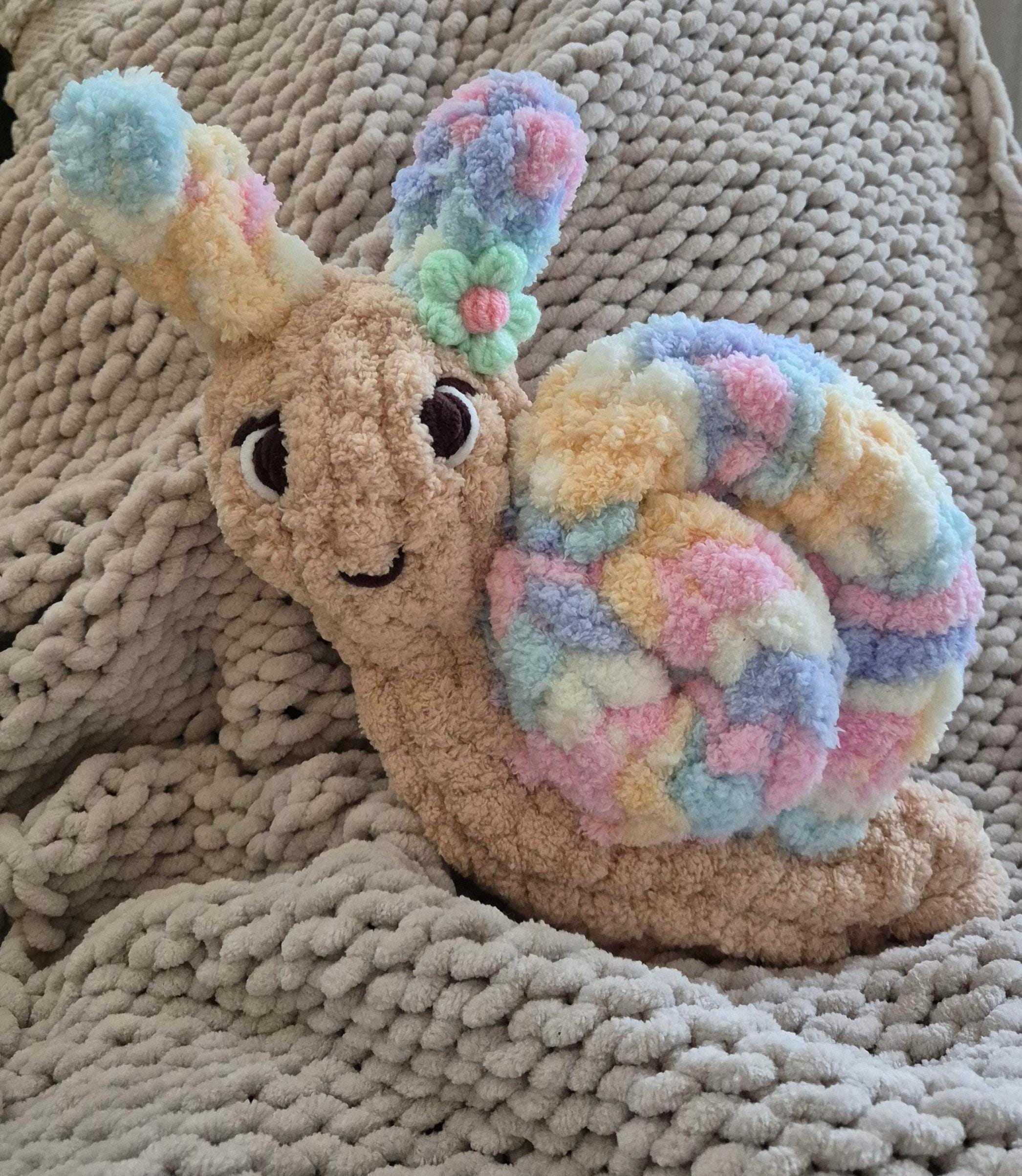 Chunky Knit Snail Plush Pattern/snuggleshell Intermediate (PDF Pattern ...