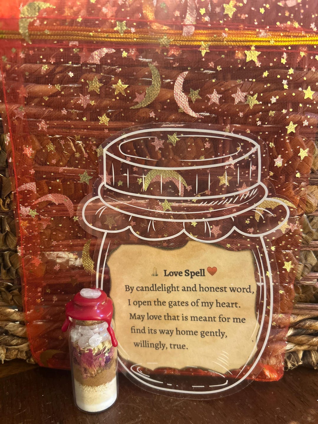 Love Spell Jar + Bookmark Set — Attraction • Connection • Passion ...